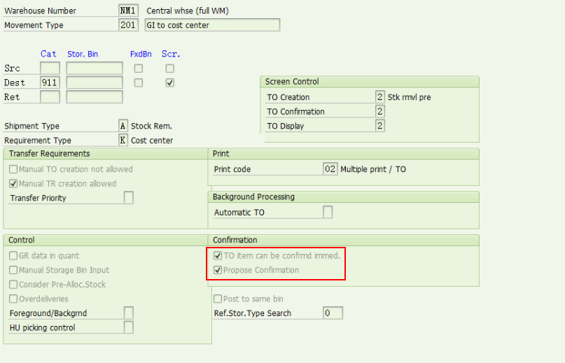 SAP WM初阶之IM层面货物移动后WM层面自动完成TO创建和确认_sap 启用wm管理-CSDN博客