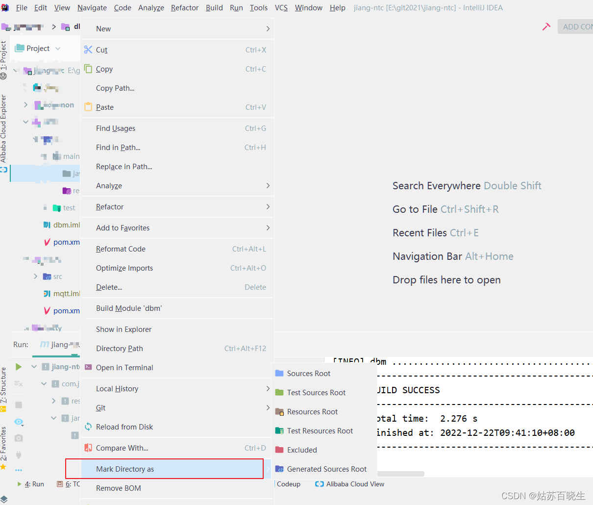 解决IDEA中src新建没有Package的问题_idea项目里没有package.jason-CSDN博客