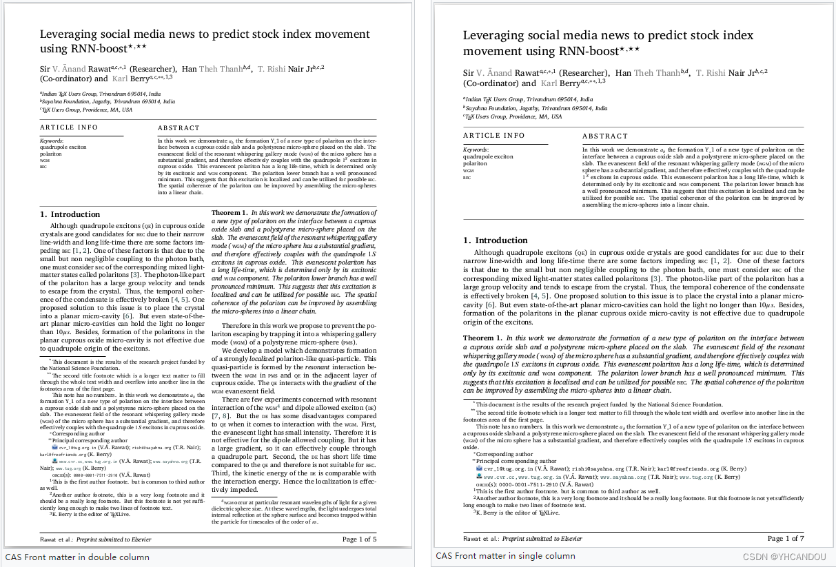 Elsarticle - CAS文件使用说明-CSDN博客