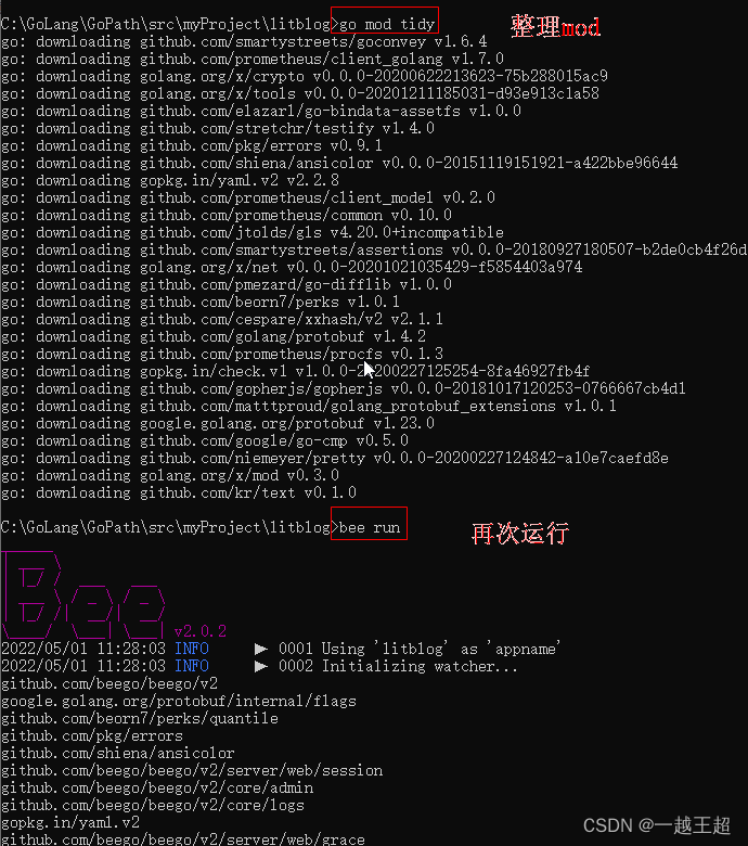 beego项目运行无法访问 报错 missing go.sum entry for module providing package github.com/beego/beego/v2 ...