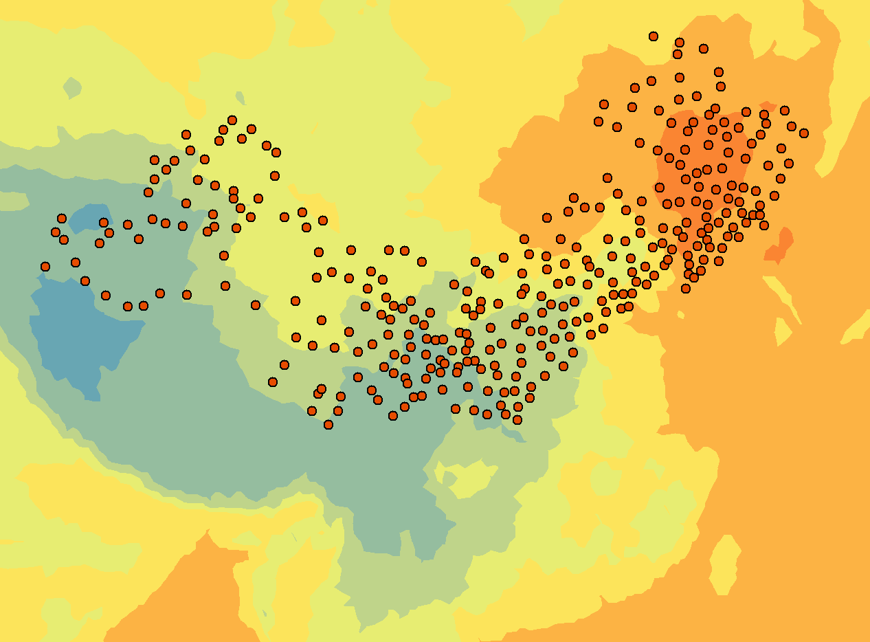 ArcGIS中使用协同克里金插值（co-kriging interplotation ）对气象数据插值_柯岩飞屋的博客-CSDN博客