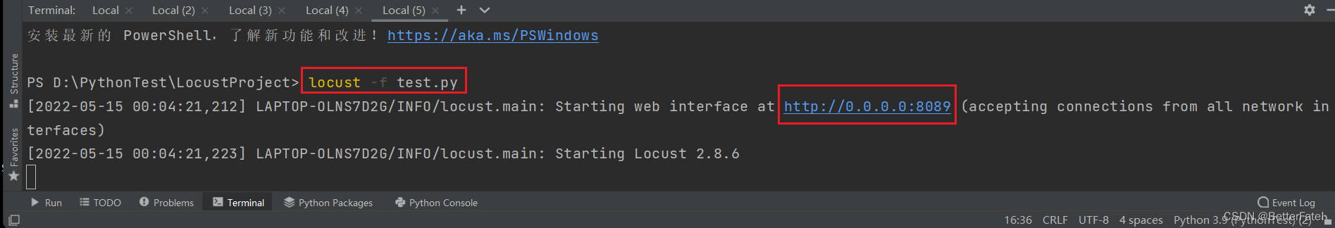 【Locust性能测试】locust环境配置与验证_locust下载-CSDN博客