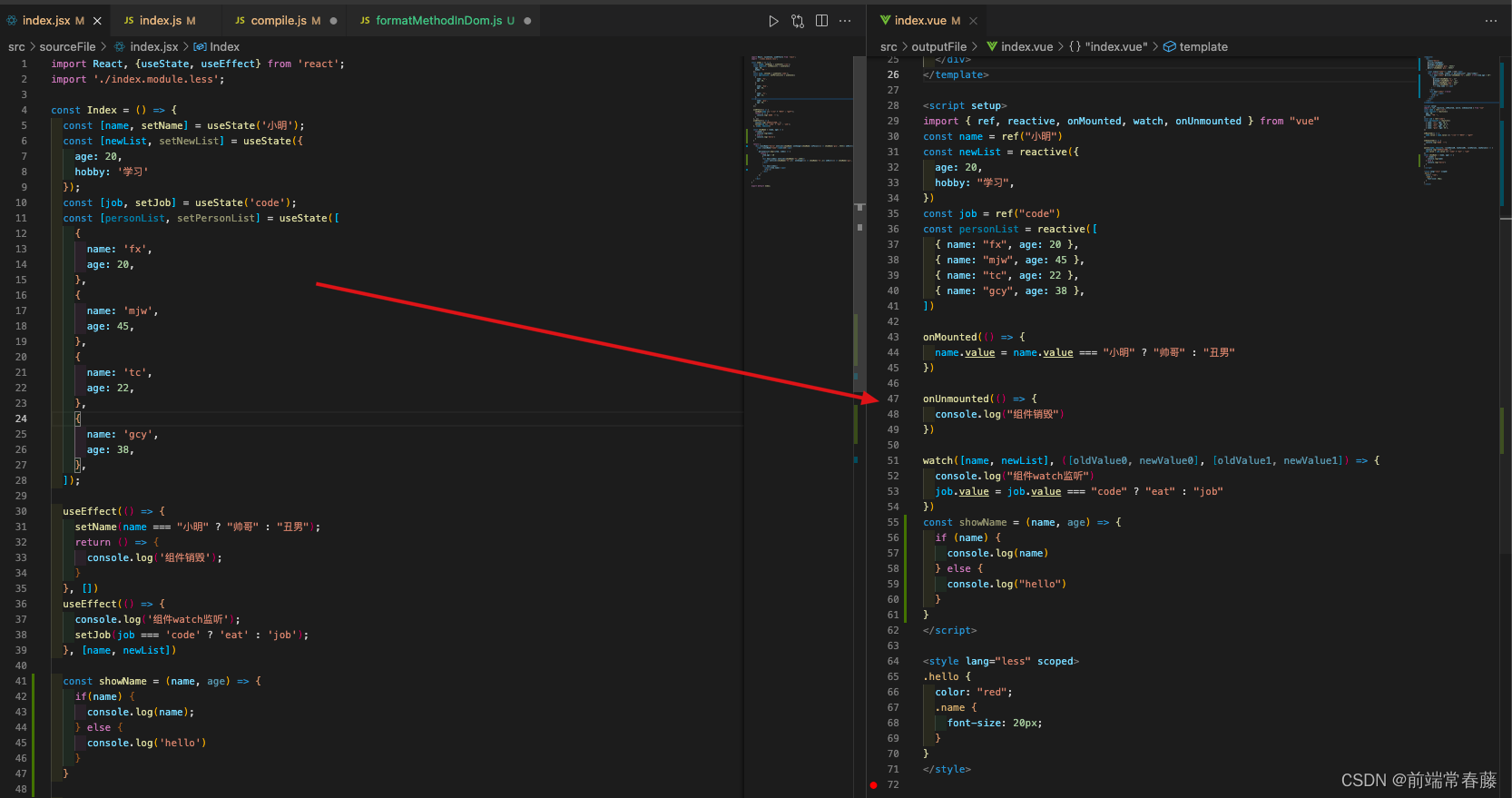 React18组件一键转换Vue3组件（持续更新中）_react转vue工具-CSDN博客