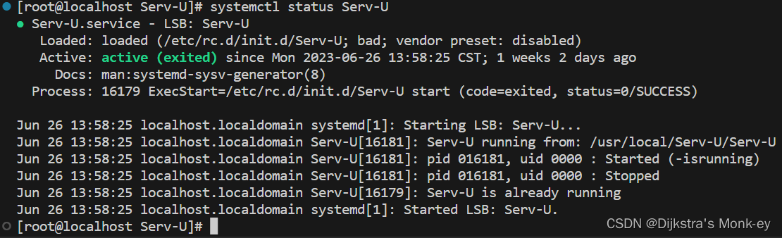 Linux下搭建Serv-U ftp服务器_serv-u linux-CSDN博客
