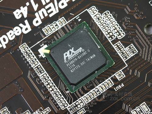 带plx芯片的服务器主板,高端专用的PCI-E信道切换芯片_主板评测-中关村在线