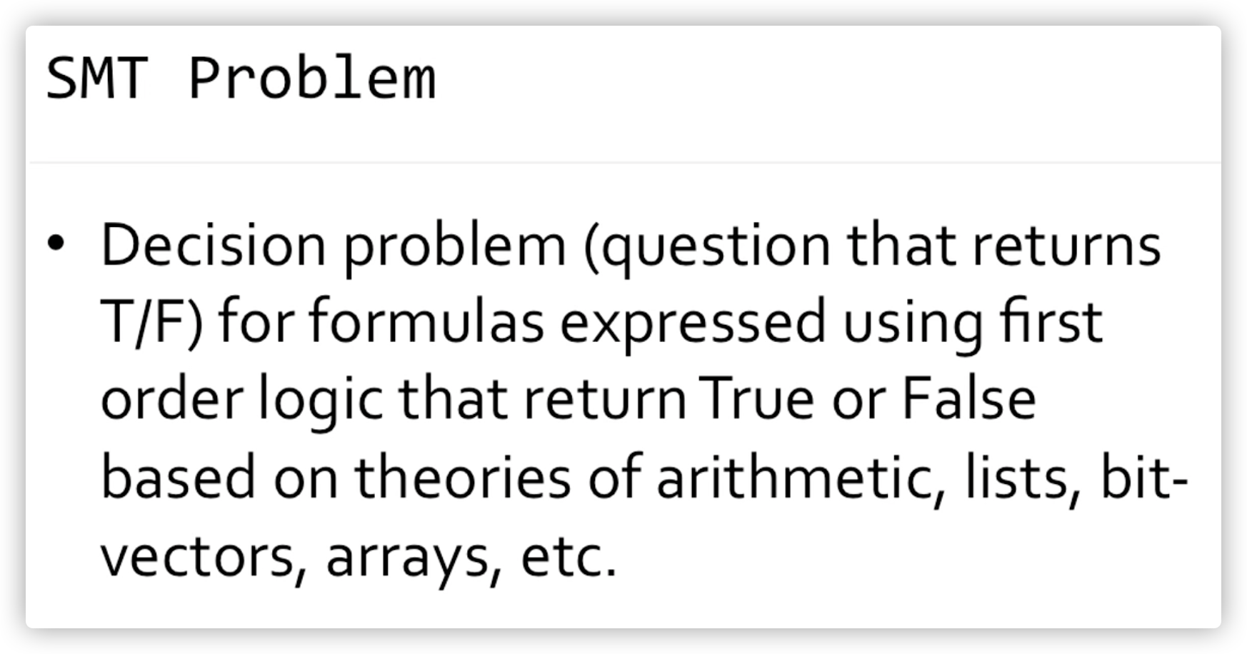 关于实用可满足性模理论（SMT）求解 Practical Satisfiability Modulo Theories (SMT ...