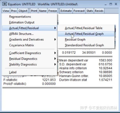 ols残差_Eviews基础操作及OLS回归-CSDN博客