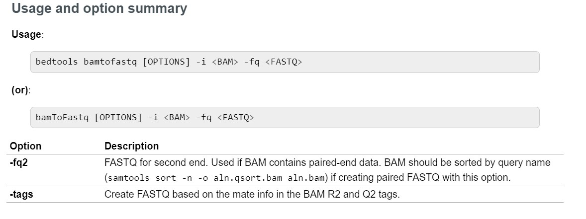 踩坑日记|bam文件转为fastq文件_command 'bamtofastq' not found,-CSDN博客