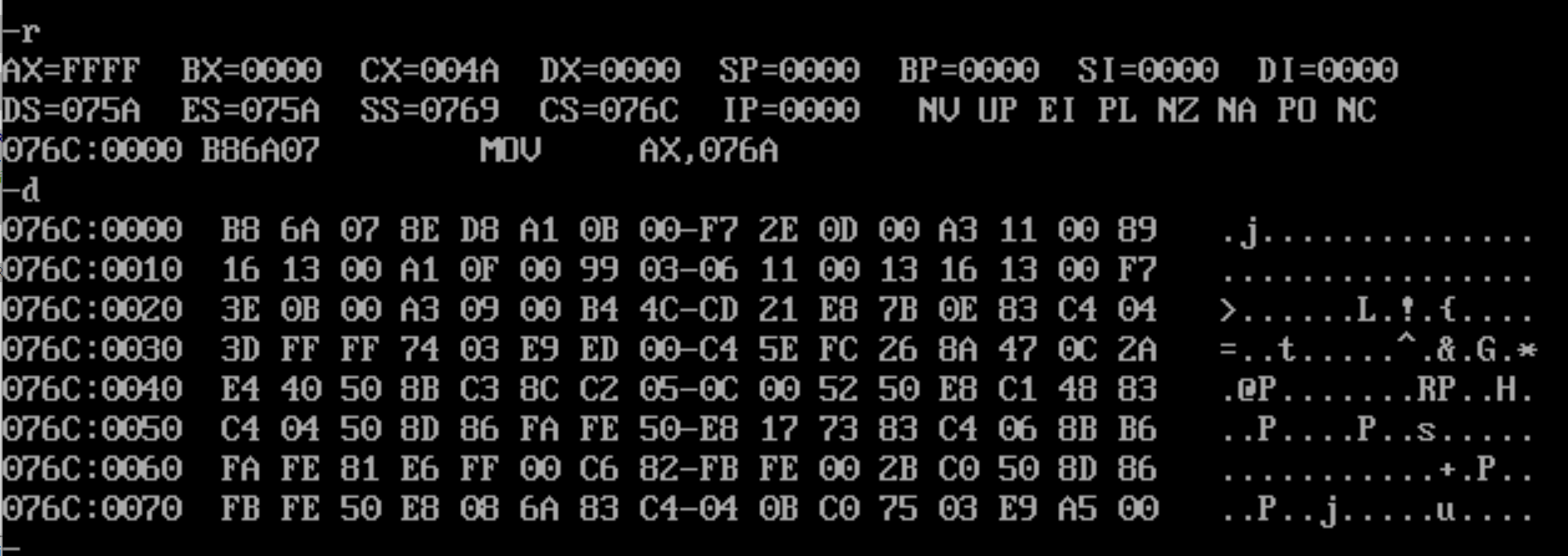 8086 汇编_用dosbox写一个将123456789h逻辑左移四位的程序可能出现的问题-CSDN博客