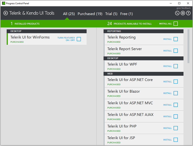 界面控件telerik Ui For Winform入门指南 从进度控制面板安装 Telerikuiwinforms 安装 Csdn博客