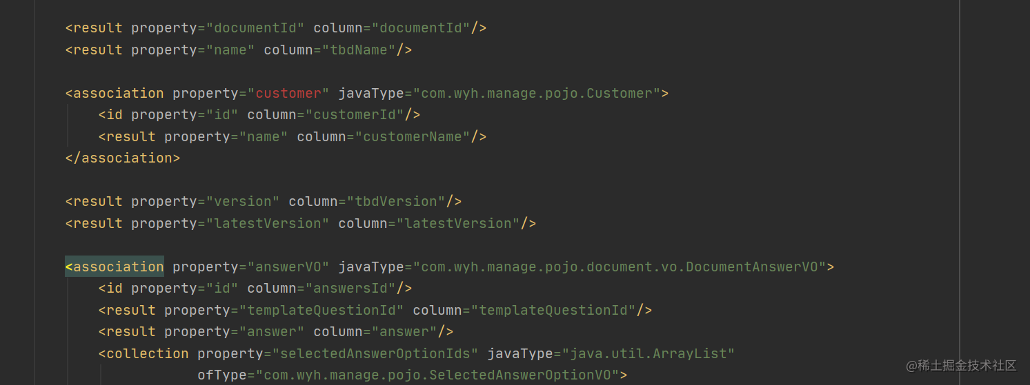 mybatis元素类型为 “resultMap“ 的内容必须匹配 “(constructor?,id *,result*,association报错解决_元素类型为 "resultmap" 的 ...