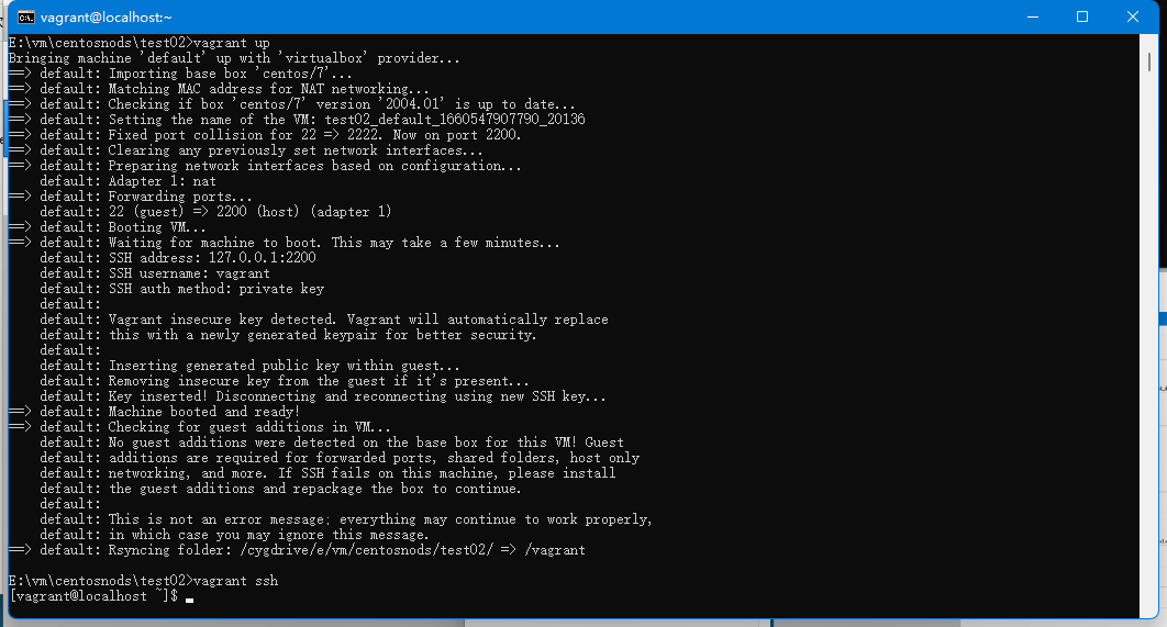 Vagrant创建虚拟机系统_vagrant的root密码-CSDN博客