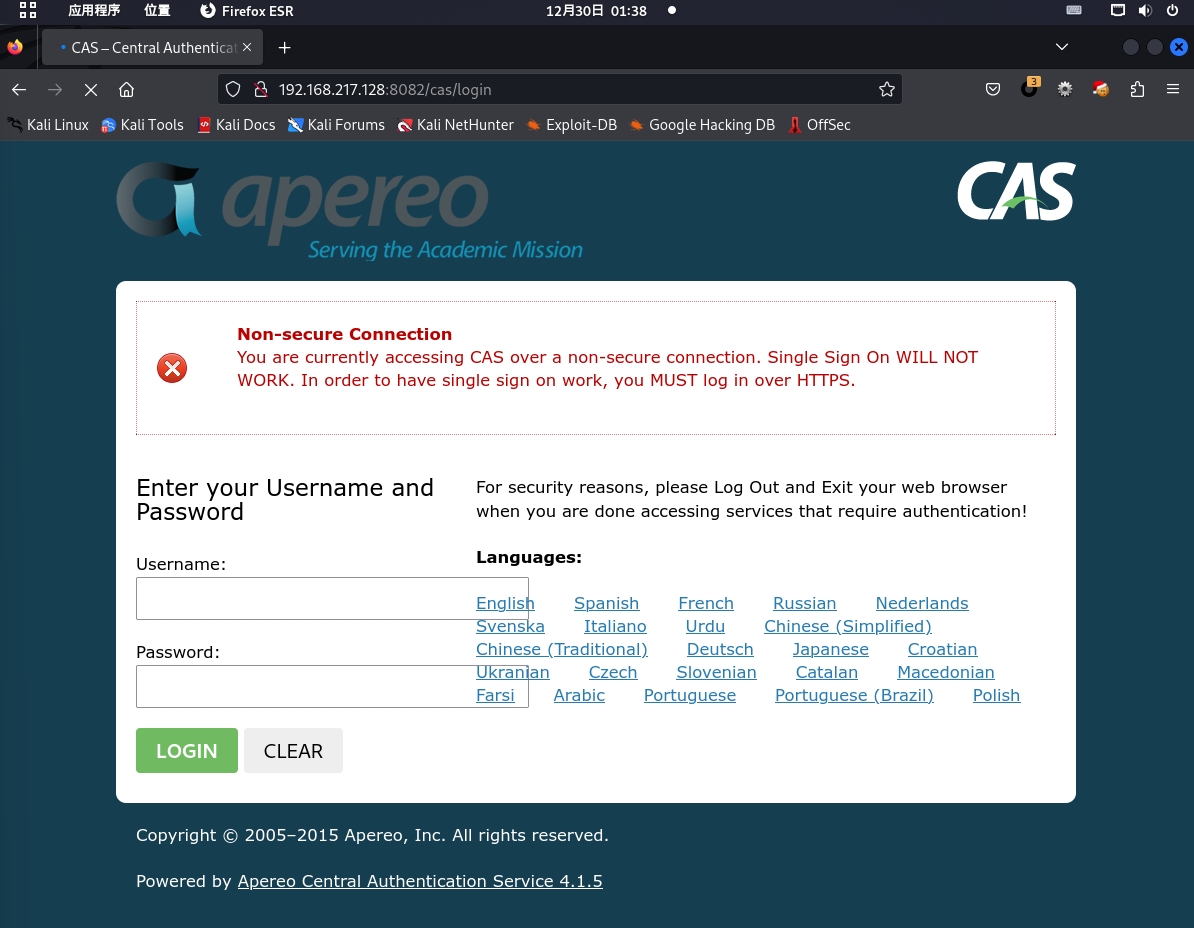 Apereo CAS 4.1 反序列化命令执行漏洞-CSDN博客
