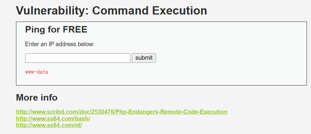 dvwa靶场Command Execution全难度教程（附带代码分析）_command execution中等难度-CSDN博客