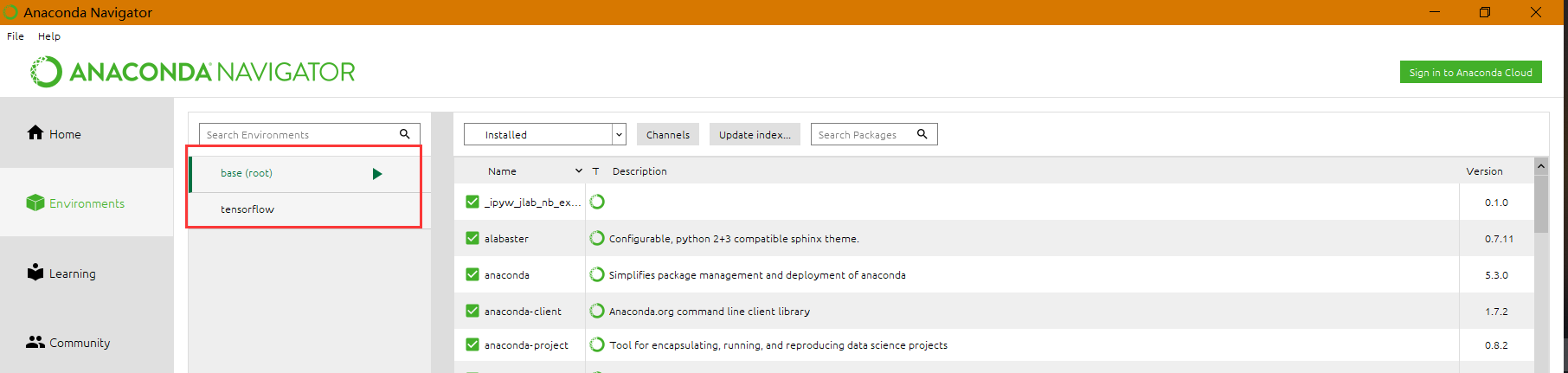 Anaconda3下使用清华镜像源安装TensorFlow（CPU版）-CSDN博客