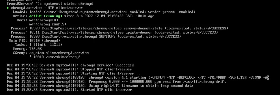 RHEL8配置chrony时间同步服务_redhat 8 ntp服务配置-CSDN博客