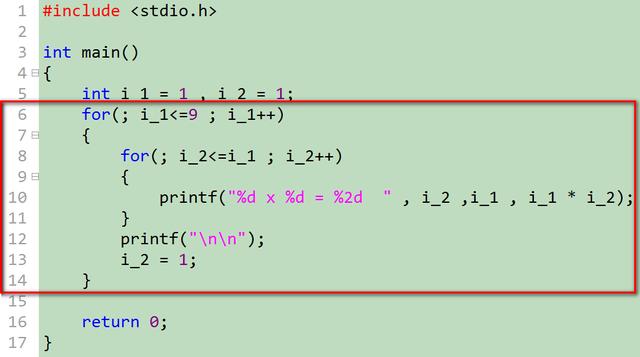c语言乘法作业,C语言编程练习之——打印九九乘法表-CSDN博客