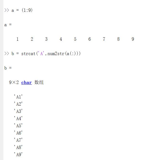 matlab a1 a2,【Matlab】定义顺序增加的字符串数组（A1,A2 ... An）并写到Exce-CSDN博客