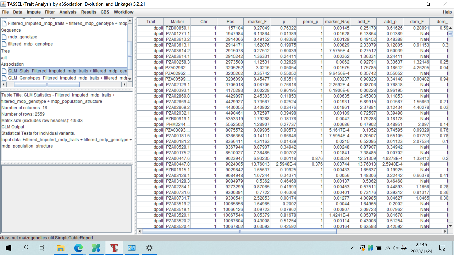 TASSEL5中利用GLM模型进行GWAS分析-CSDN博客