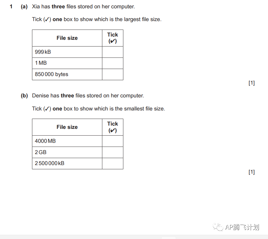 IGCSE Computer 第一章真题选粹_igcse0478的计算机按章节的真题-CSDN博客