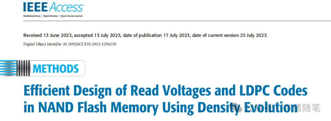 论文解读：NAND闪存中读电压和LDPC纠错码的高效设计-1_ldpc校错机制-CSDN博客