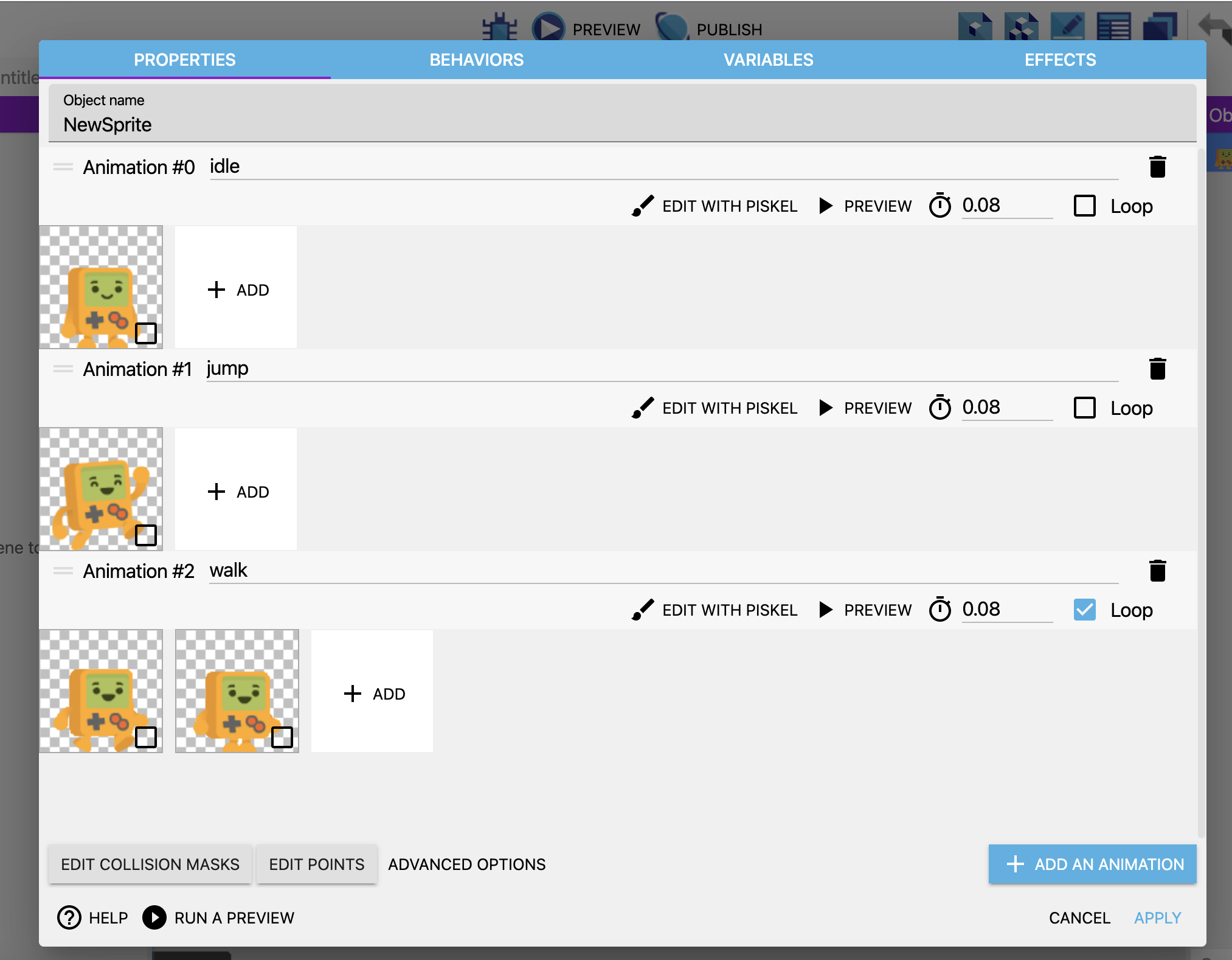 GDevelop教程大全之 01 创建项目、场景和对象_gdevelop中文教程-CSDN博客