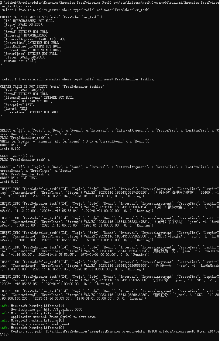 FreeSql/FreeRedis/FreeScheduler 完成 .NET 8.0 AOT 测试 & 经验分享-CSDN博客
