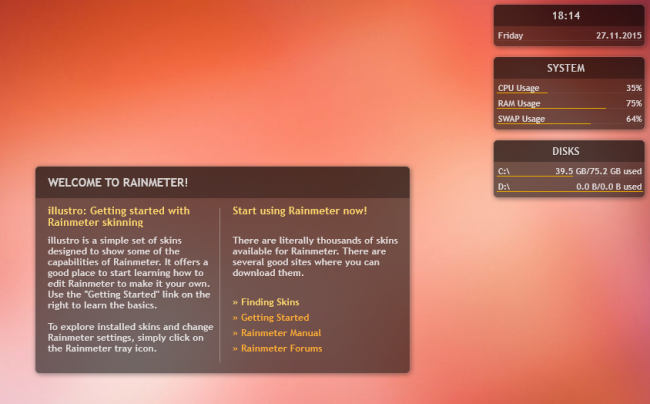 rainmeter使用教程_如何使用Rainmeter自定义Windows桌面_cumai3211的博客-CSDN博客