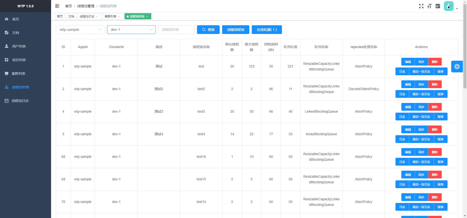 WTP 线程池管理系统，修改配置后能够实时刷新_wtpclient-CSDN博客
