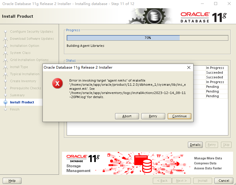 欧拉openEuler安装oracle11g-CSDN博客