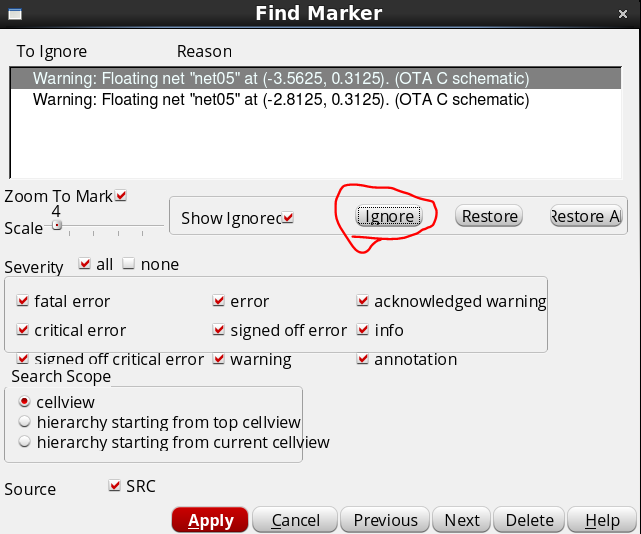 Cadence virtuoso 隐藏warning_virtuoso原理图check save的时候报错-CSDN博客