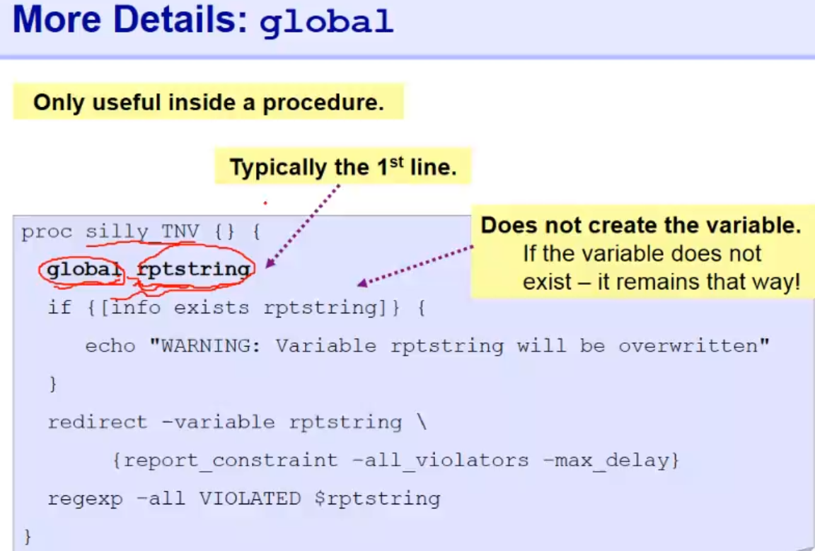 第十课：Tcl流程控制_tcl procedure-CSDN博客