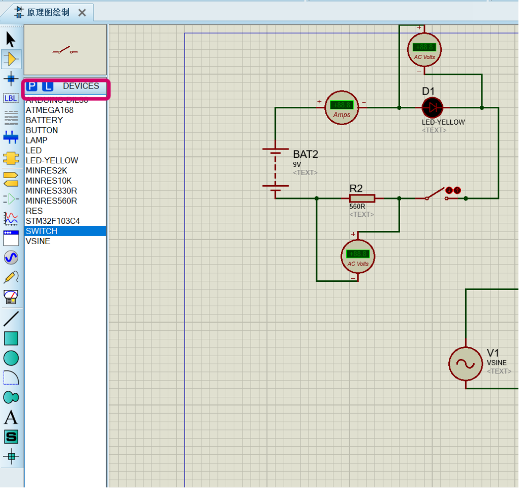 Proteus与模电数电学习第一弹_protues常考模电模块-CSDN博客