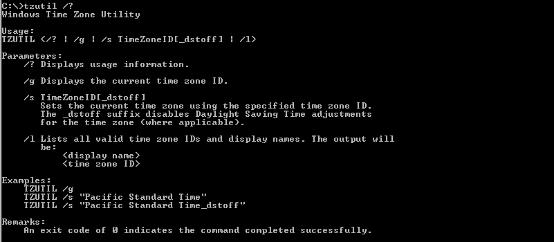 tzutil时区选项_在Windows中从命令行在Tzutil中设置时区-CSDN博客