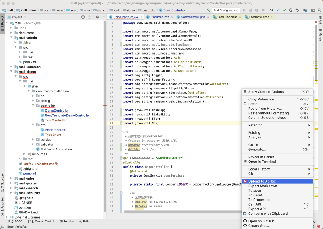 IDEA关联Apifox直接上传controller生成接口文档_apifox上传文件-CSDN博客