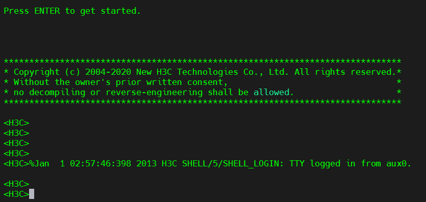 H3C 交换机重置console密码_h3c清除console密码命令-CSDN博客