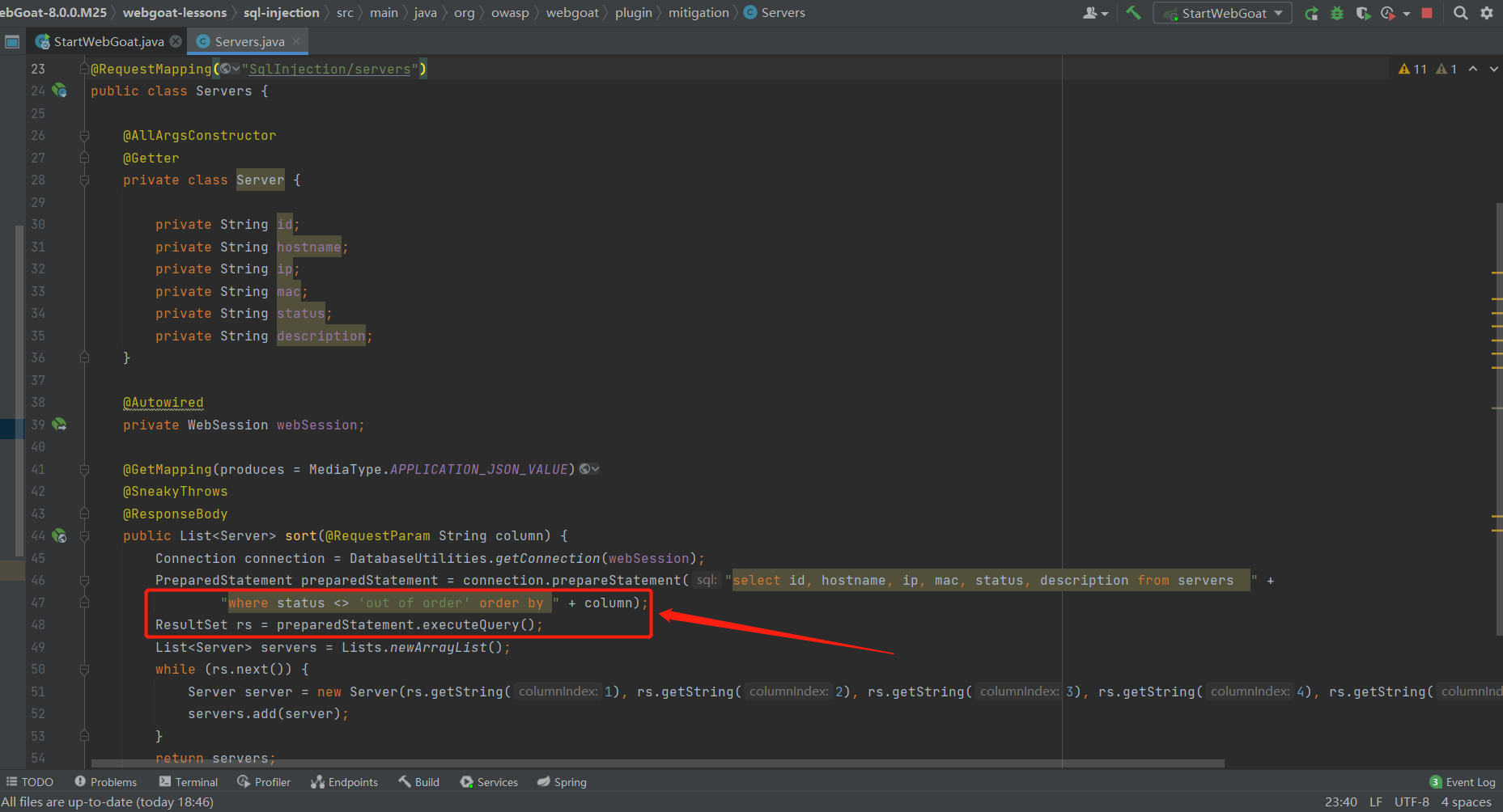 Java代码审计之webgoat靶场sql注入webgoat80 Sql注入 Csdn博客