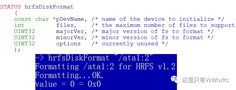 VxWorks file system and its format command use - Programmer Sought