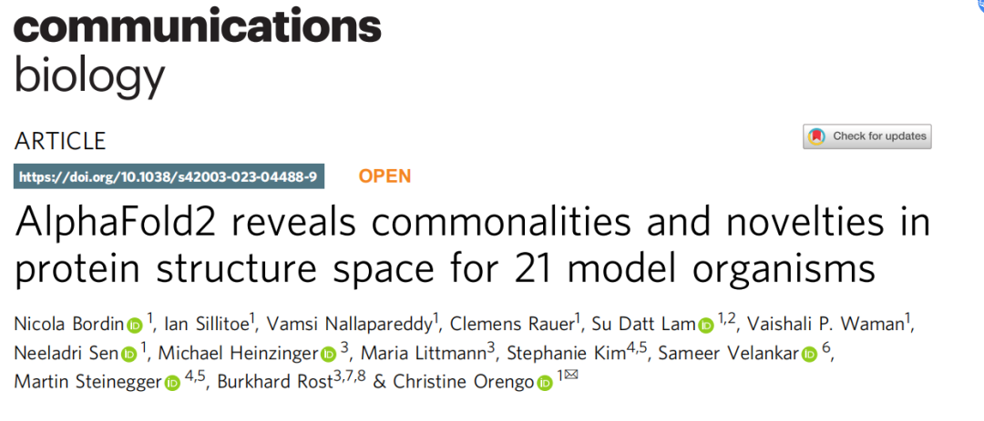 学术速运|AlphaFold2揭示了21种生物的蛋白质结构空间上的共性和新颖性_alphafold multitimer-CSDN博客