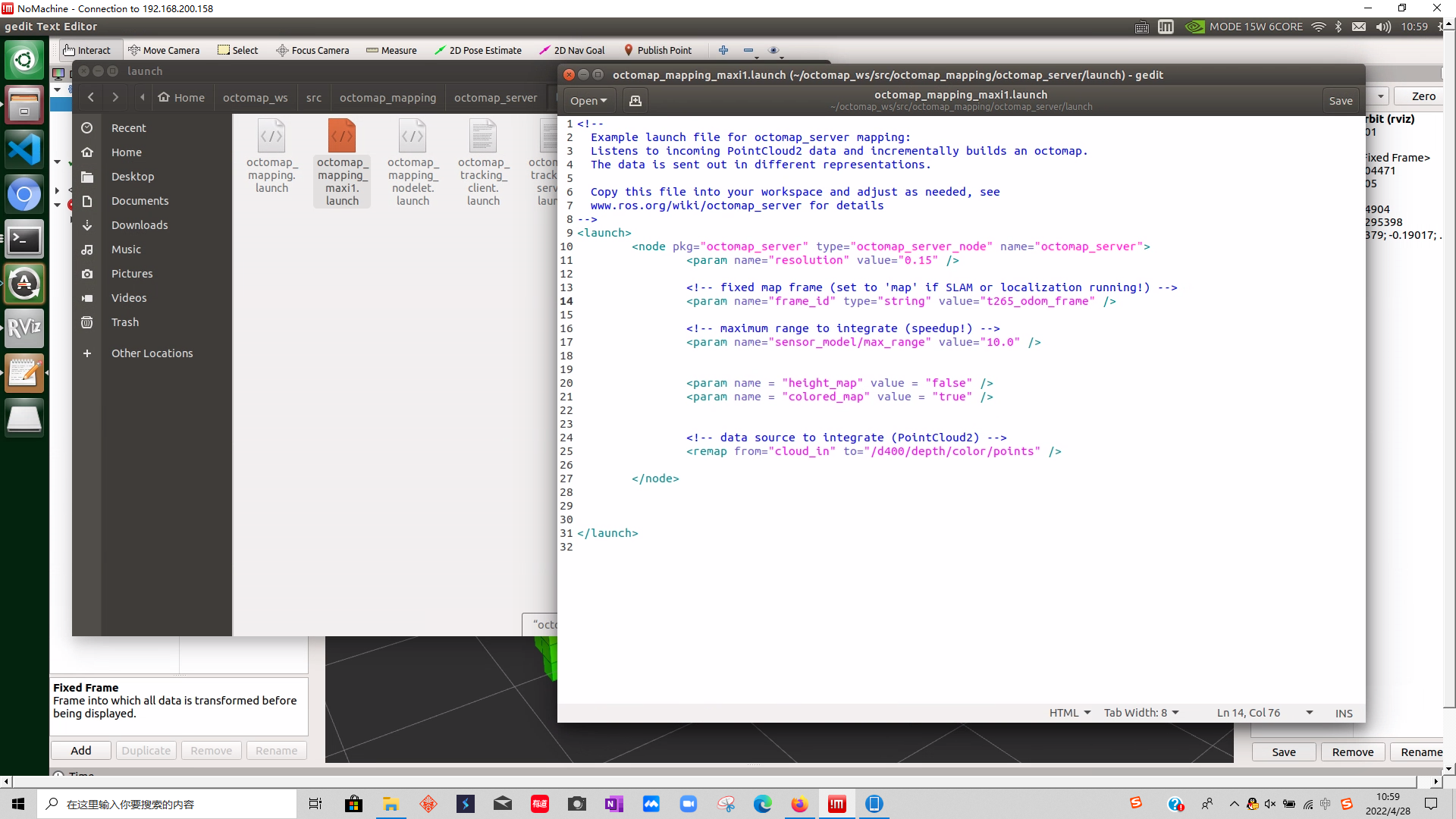 自己实现一下基于T265+D435i的octomap建图20220515_d435+t265在线构建三维局部栅格地图-CSDN博客