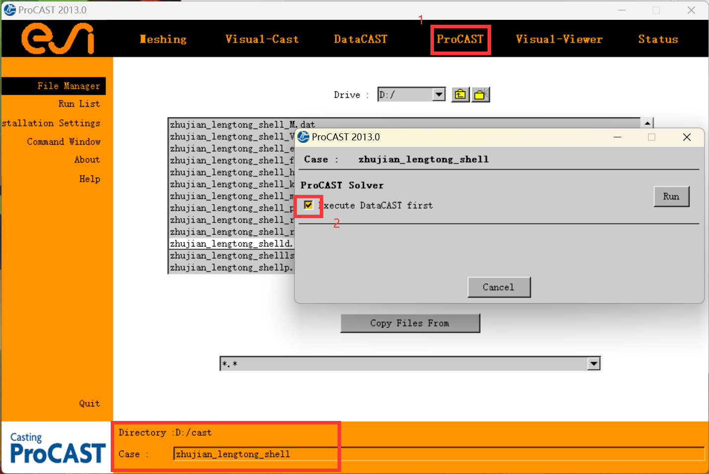【ProCAST】铸件定向凝固仿真流程学习总结_procast快捷键-CSDN博客