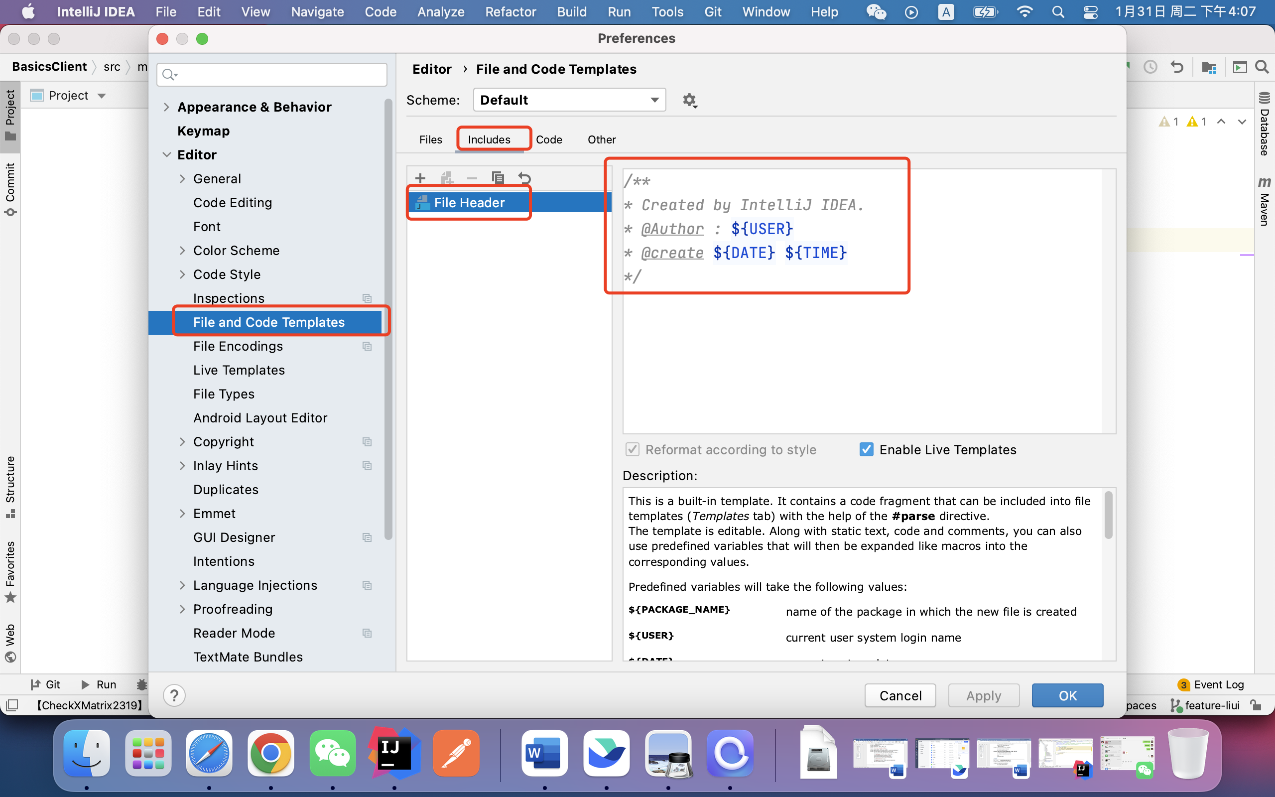 IDEA中@author模板的设置_${author}设置-CSDN博客