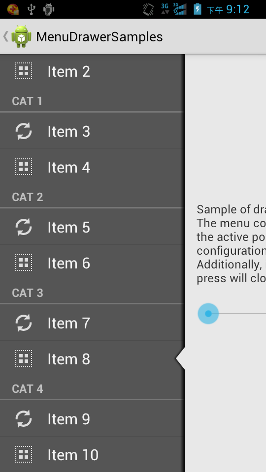 android侧边栏点击,侧边菜单栏 android-menudrawer-CSDN博客