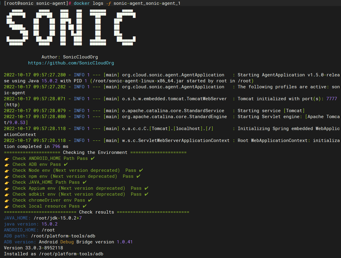 开源云真机平台sonic-1.5.0版本部署实践_sonic部署-CSDN博客