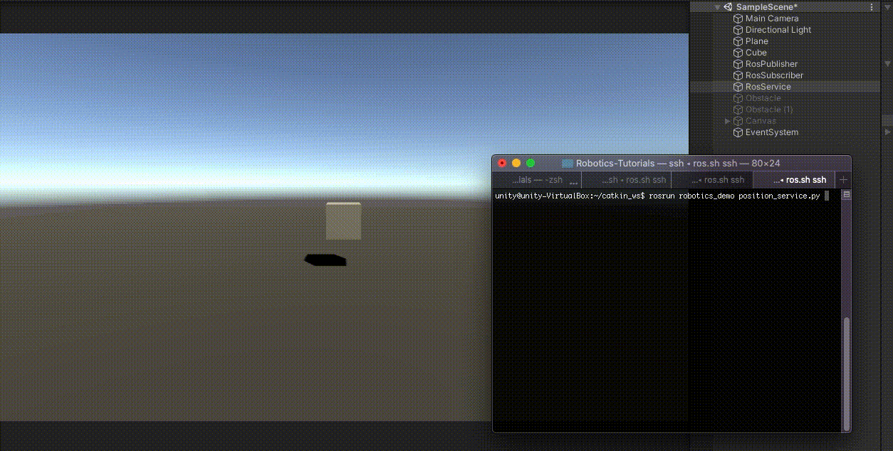 【Unity-Robotic-Hub 入门教程（四）】Unity 与 ROS 联动之服务 - 古月居
