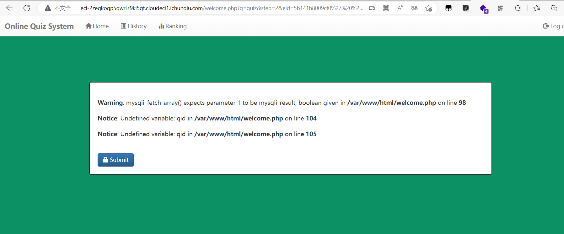 Web Based Quiz System SQL注入-CSDN博客