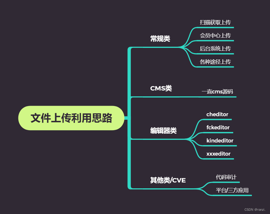 Web安全 文件上传漏洞基础知识 两个基础过滤方式以及实例讲解任意文件上传漏洞思维导图 Csdn博客