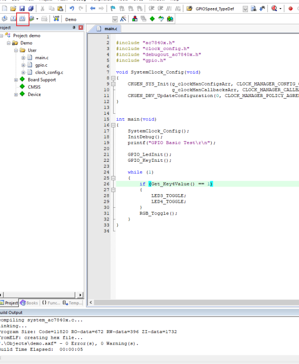 【杰发科技AC7840x测评】+简单上手GPIO控制_jlink中如何加入ac 7840x-CSDN博客