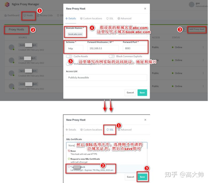 Docker部署nginx Proxy Manager，图形化管理nginx反向代理，实现不同子域名访问家庭搭建的各类服务nginx反向代理