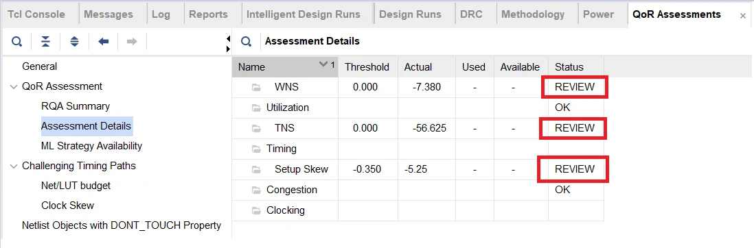 质量报告Report_qor_assessment使用详解_report qor assessment-CSDN博客